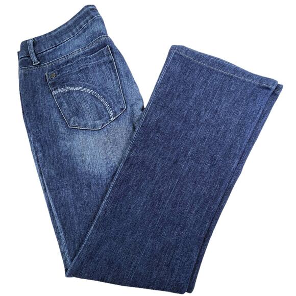 Joe's Jeans | Jeans | Joes Jeans Dark Blue Wash Flare Boot Cut Detailed ...